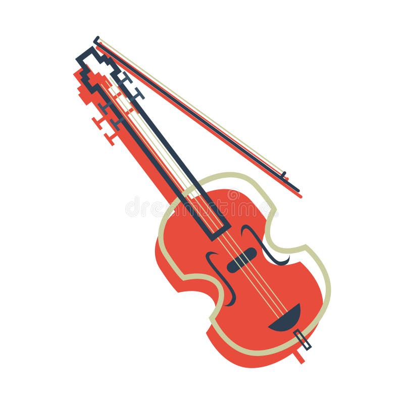 Violin. Vector Illustration Decorative Design Stock Vector ...