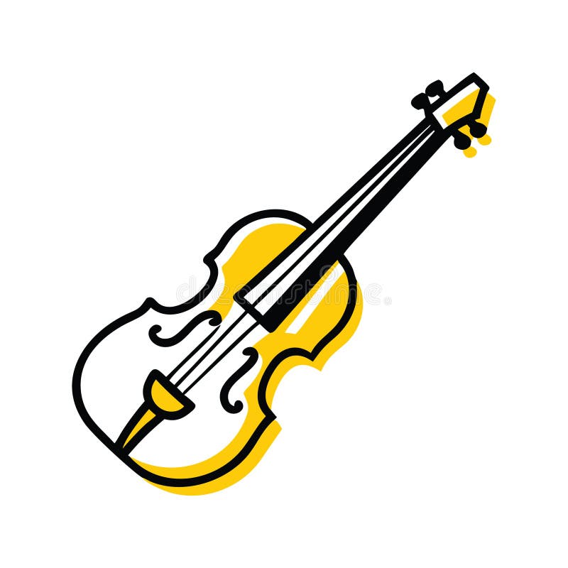 Violin vector illustration stock illustration. Illustration of acoustic ...