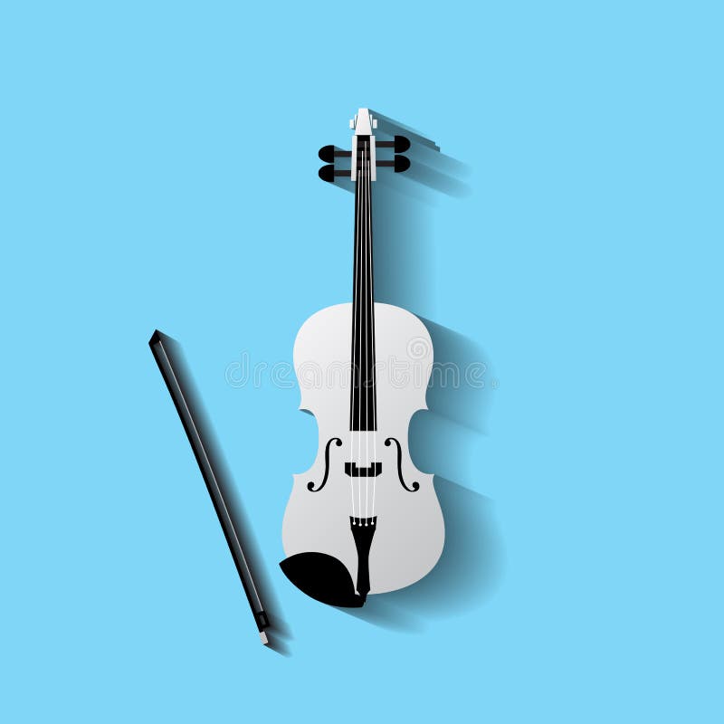 Violin vector symbol stock vector. Illustration of musical - 43896579