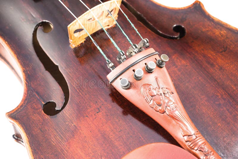Violinen-und Geigen-Stock Lokalisiert Auf Weißem Hintergrund Stockbild ...