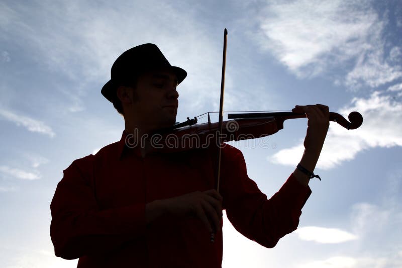 Violinist stock photo. Image of male, closed, melody - 23549752