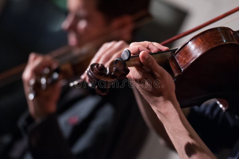 Violins in concert stock photo. Image of gigs, instruments - 54752252