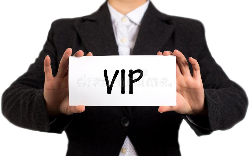 VIP, Persona Muy Importante, Color Rojo Imagen de archivo - Imagen de ...