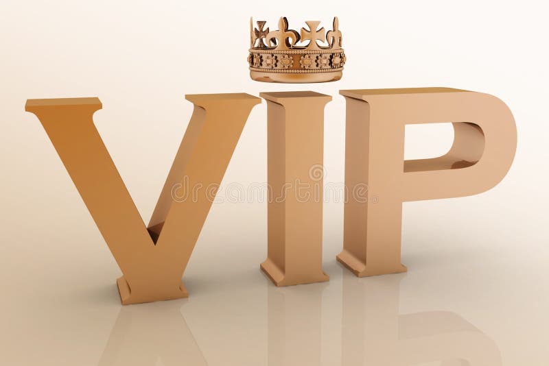 VIP Card with a Golden Crown Stock Vector - Illustration of credit ...