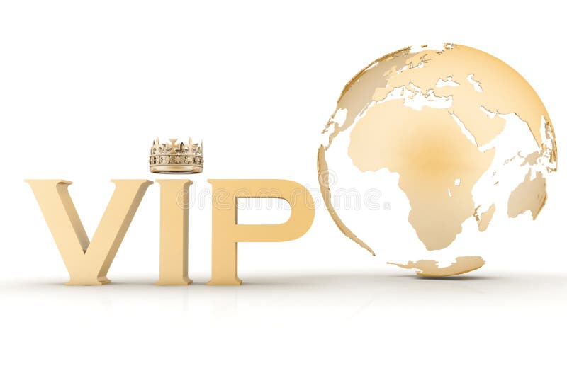 VIP Abbreviation with a Crown Stock Illustration - Illustration of ...