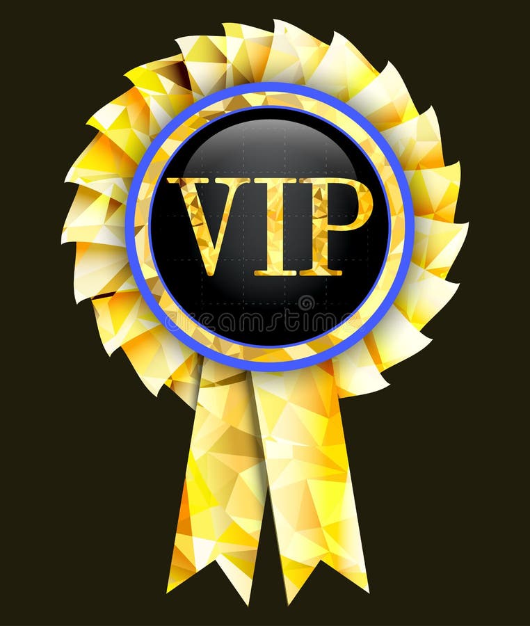 Vip badge stock vector. Illustration of shiny, badge - 58219442