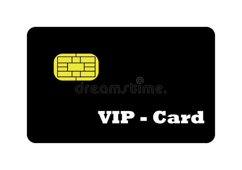 VIP Card with a Golden Crown Stock Vector - Illustration of credit ...