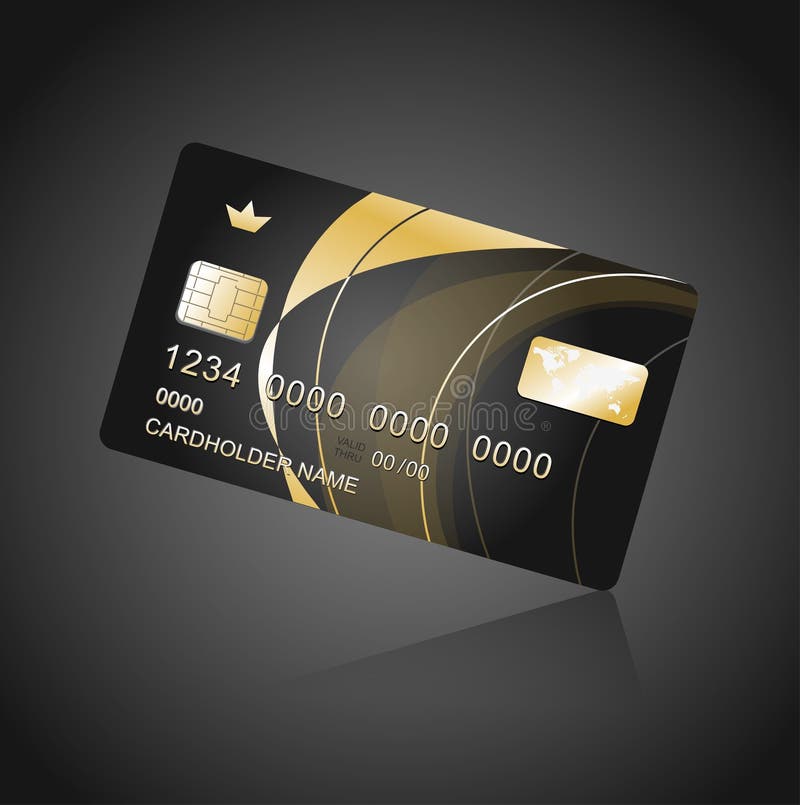 VIP Card black and gold stock vector. Illustration of business - 37847766