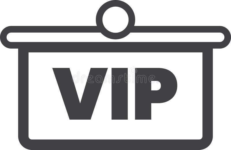 VIP Card Illustration in Minimal Style Stock Vector - Illustration of ...