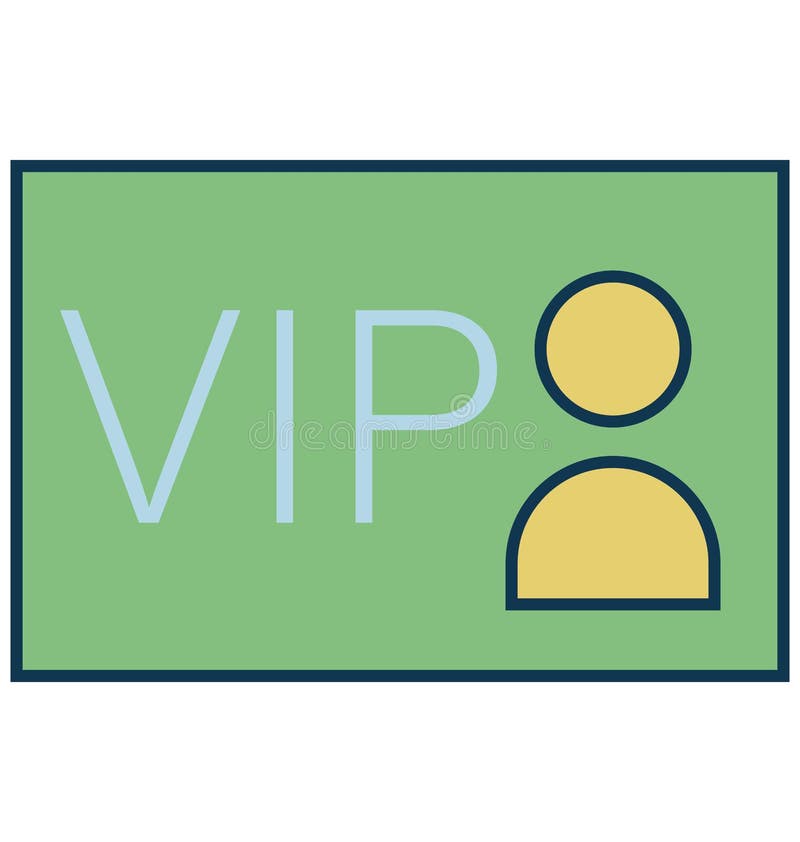 Vip Card Isolated Vector Icon for Party and Celebration Stock Vector ...