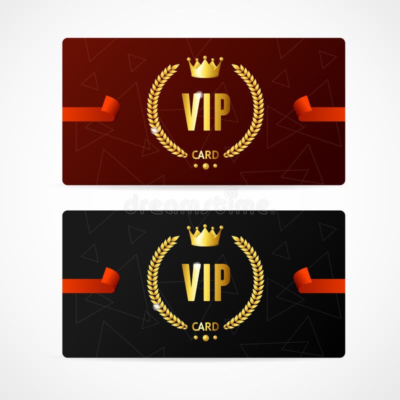 VIP Card Set. Vector stock vector. Illustration of celebrity - 66326246