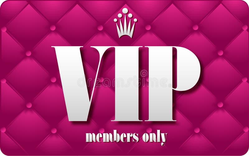 Premium pink vip card stock vector. Illustration of hands - 37850593