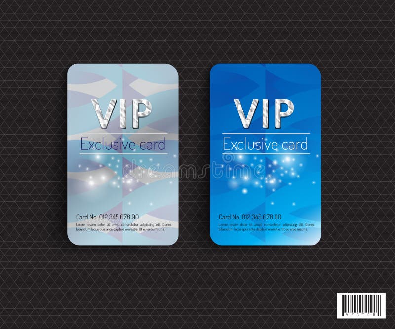 VIP Card Template Design. Luxury Concept Stock Vector - Illustration of ...