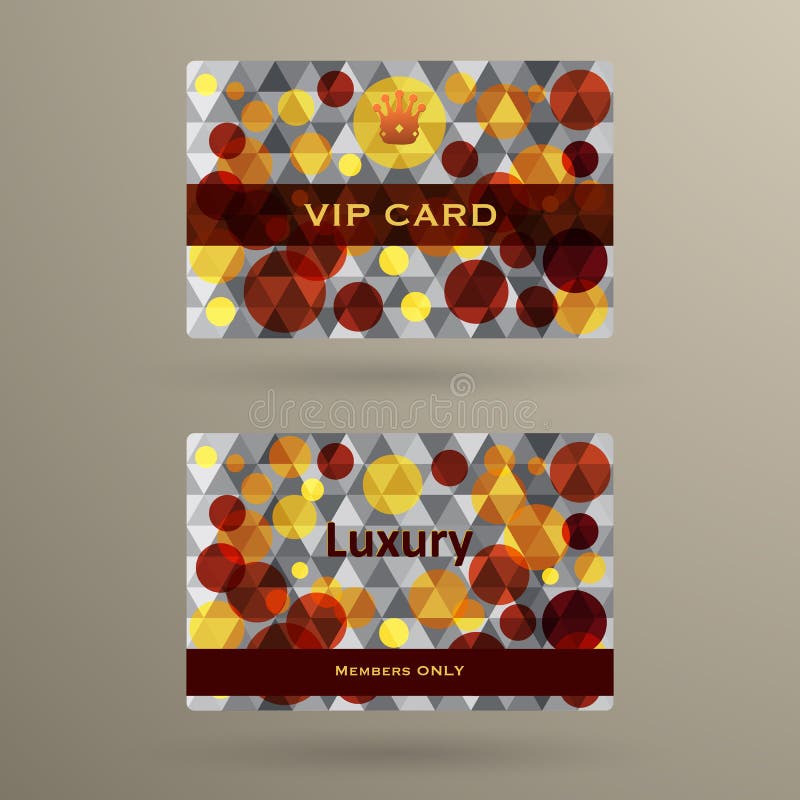 Vip Cards with the Abstract Background Stock Vector - Illustration of ...