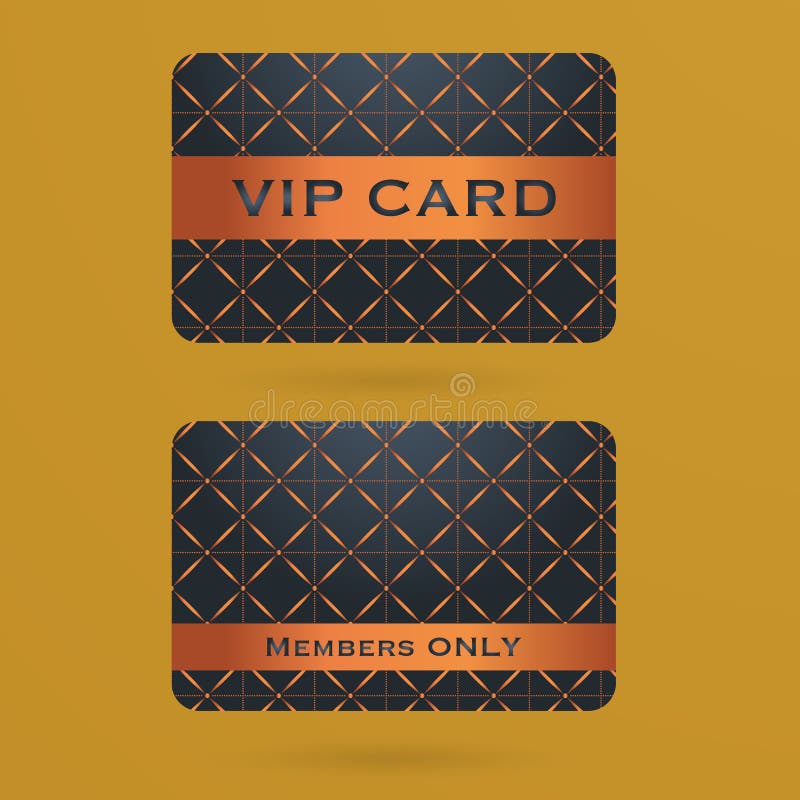 Vip Cards with the Abstract Background Stock Vector - Illustration of ...