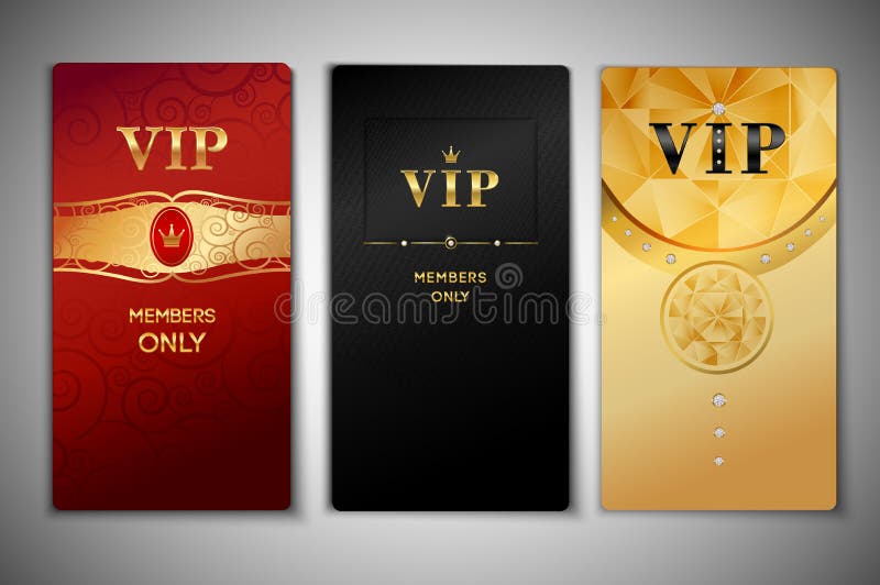 Vip pass stock vector. Illustration of millionaire, luxury - 18143319