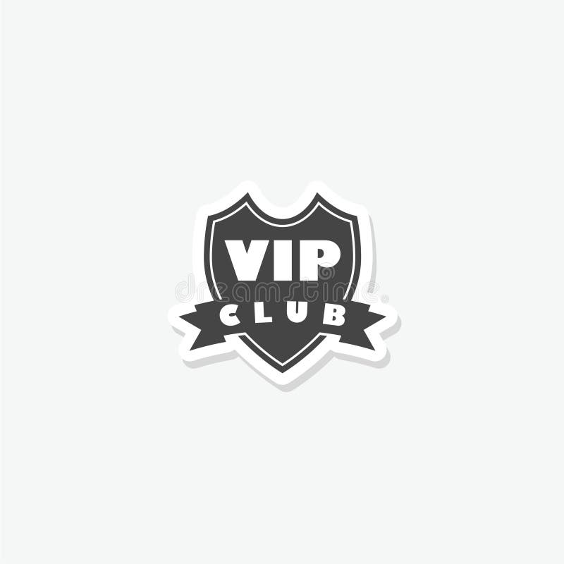 VIP Club Icon Design Sticker Logo Stock Vector - Illustration of vector ...