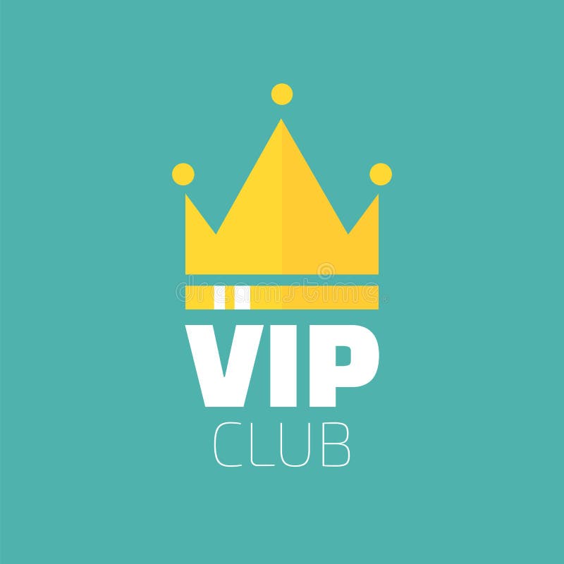 VIP Club Logo in Flat Style. VIP Club Members Banner Stock Vector ...