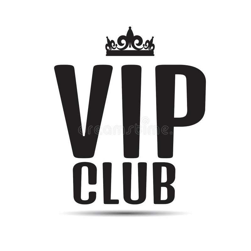 VIP Club Logo in Flat Style. VIP Club Members only Banner Stock Vector ...