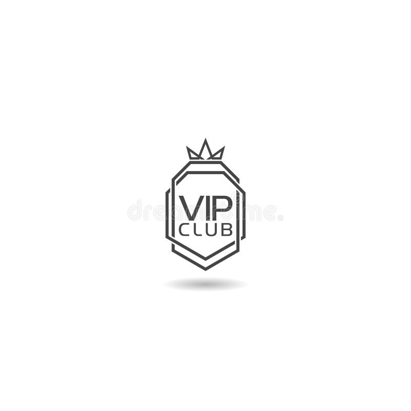 VIP Club Shield with Shadow Stock Vector - Illustration of inscription ...