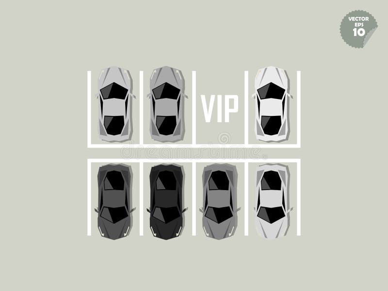 Vip Concept, Super Car Parking Stock Illustration - Illustration of ...