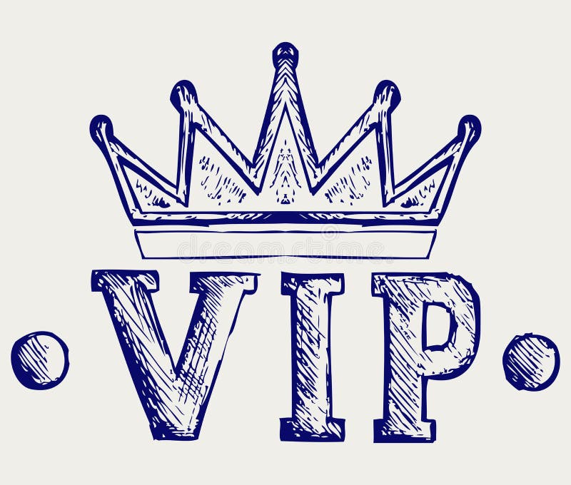 Vip crown symbol stock vector. Illustration of artistic - 30886018