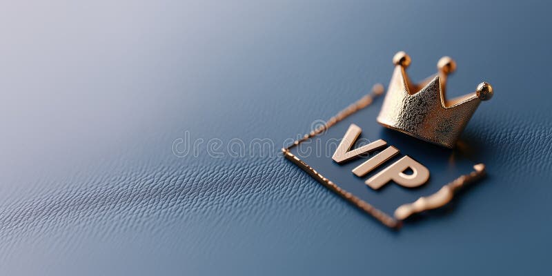 VIP Crown on Textured Surface, Elegant and Luxurious Design Stock ...