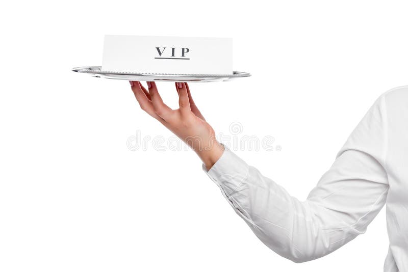 VIP Customer Service in a Restaurant, the Announcement Stock Image ...
