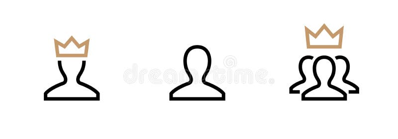 VIP Customer User Icon Vector. Person Profile Symbol. Avatar Sign ...