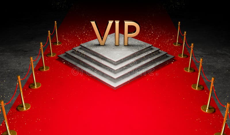 VIP 3D Text With Crown. Isolated On White Stock Illustration ...