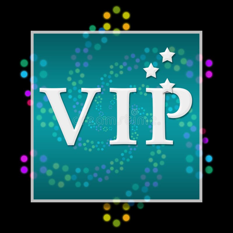 VIP Dark Colorful Neon Square Stock Illustration - Illustration of club ...