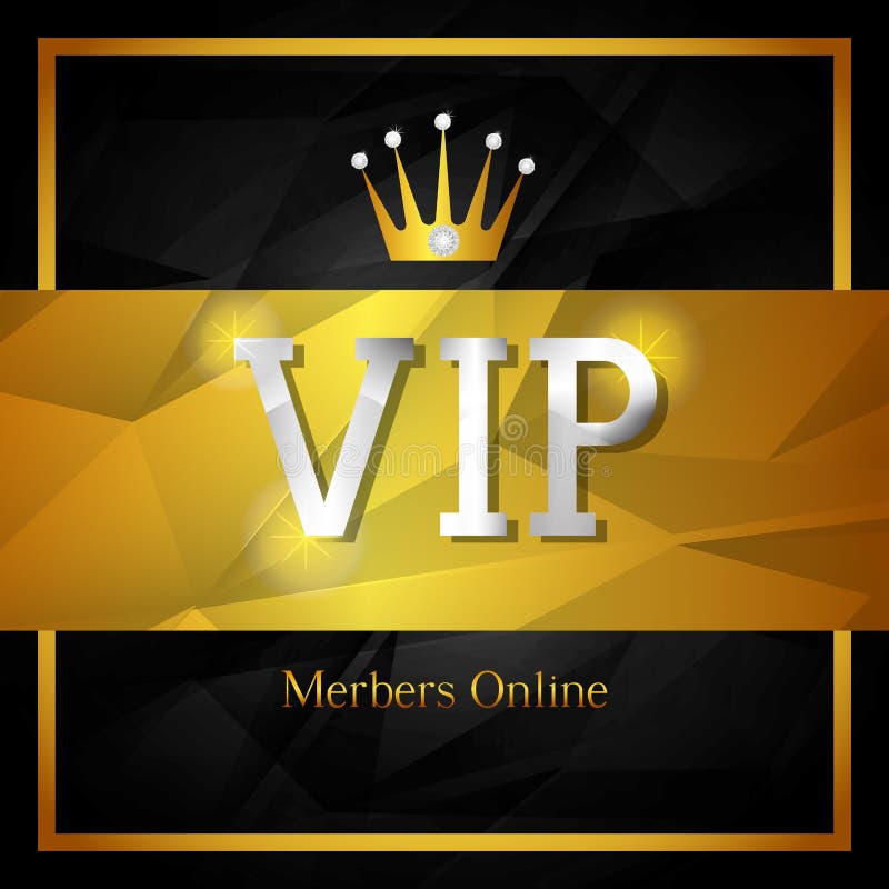 VIP design. stock illustration. Illustration of social - 51905169