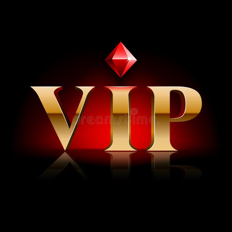VIP Diamond Banner do ouro ilustração do vetor. Ilustração de clubes ...