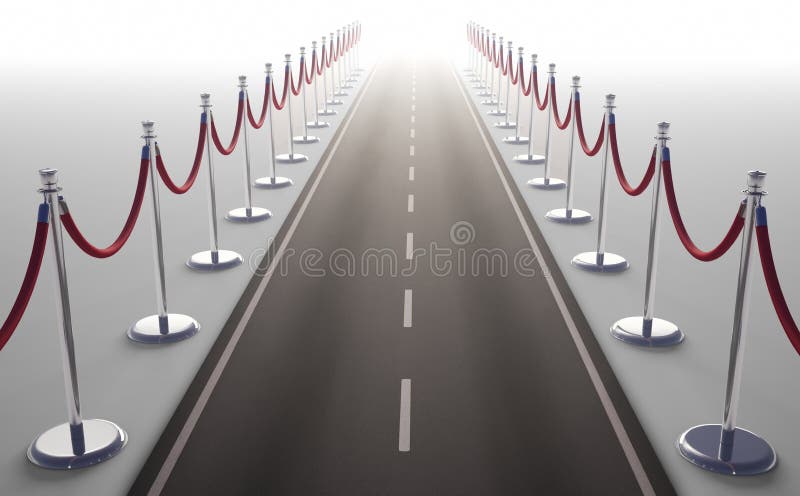 VIP endless road stock illustration. Illustration of open - 26015017