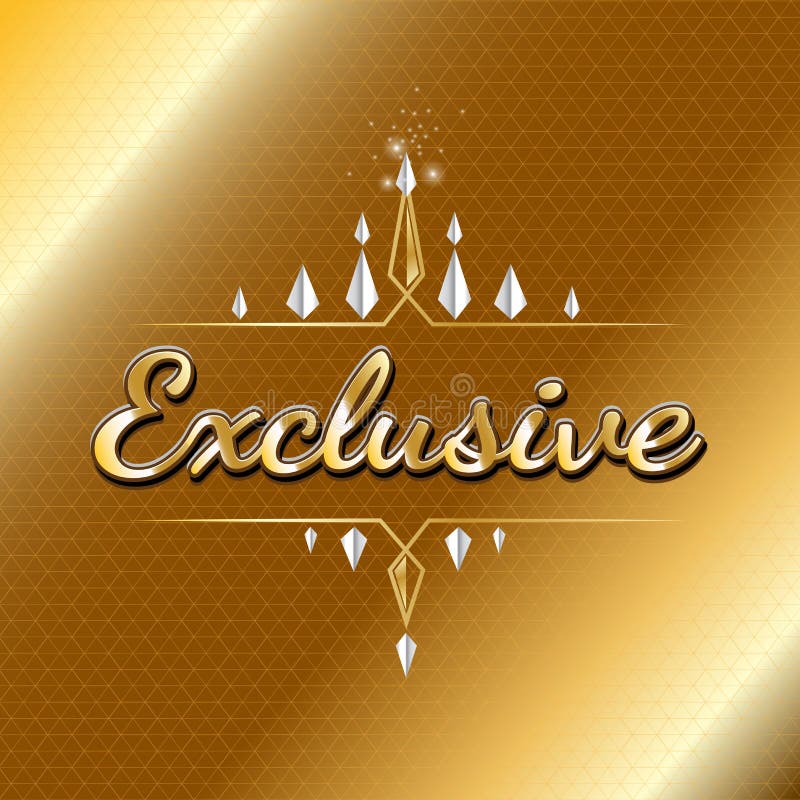 VIP Exclusive Logo Design. Luxury Concept Stock Vector - Illustration ...