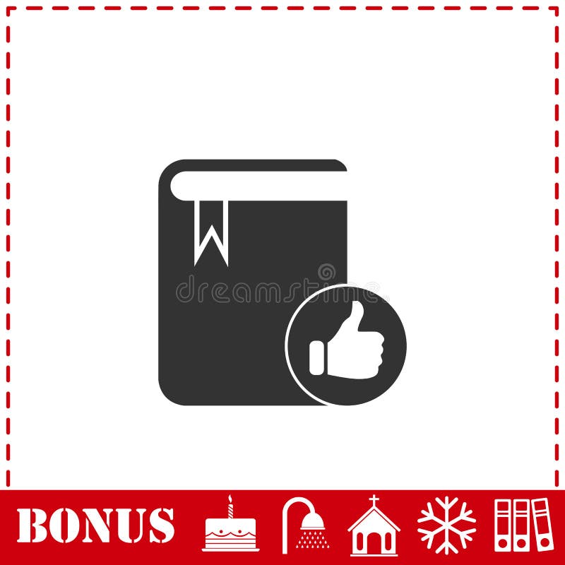 VIP Favorite Book Icon Flat Stock Illustration - Illustration of design ...
