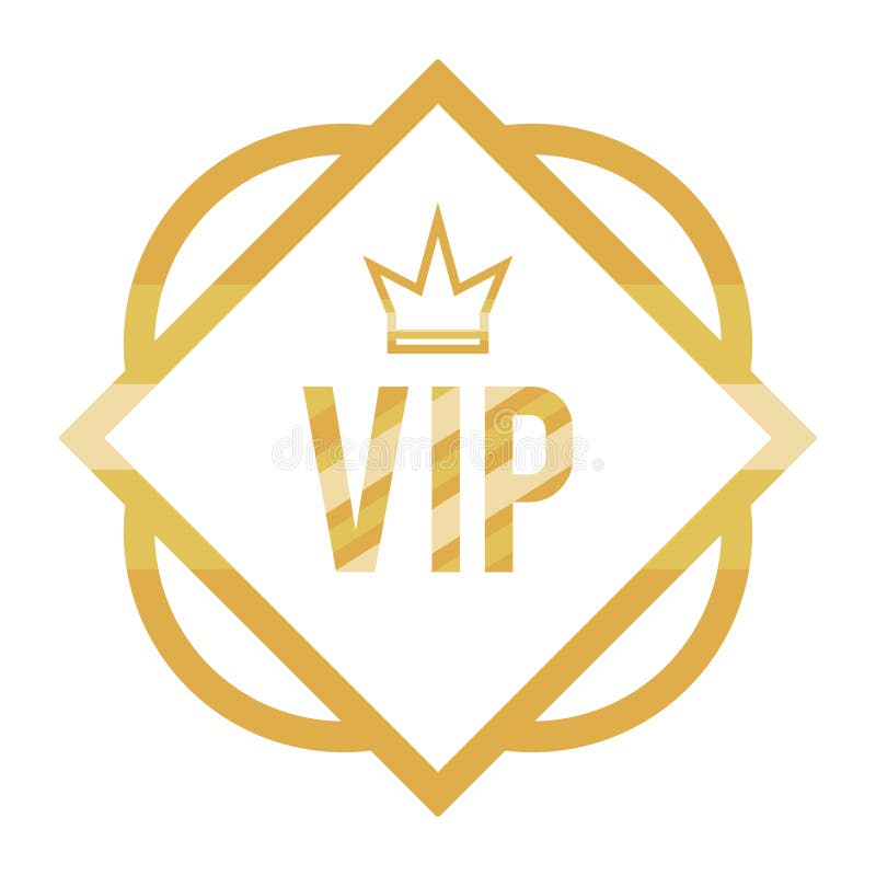 Vip Frame Rhombus and Crown Stock Vector - Illustration of business ...