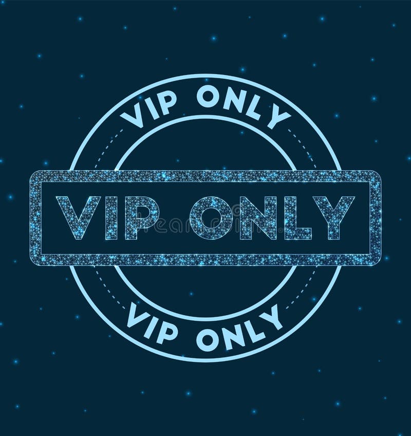VIP only. Glowing Round Badge Stock Vector - Illustration of abstract ...