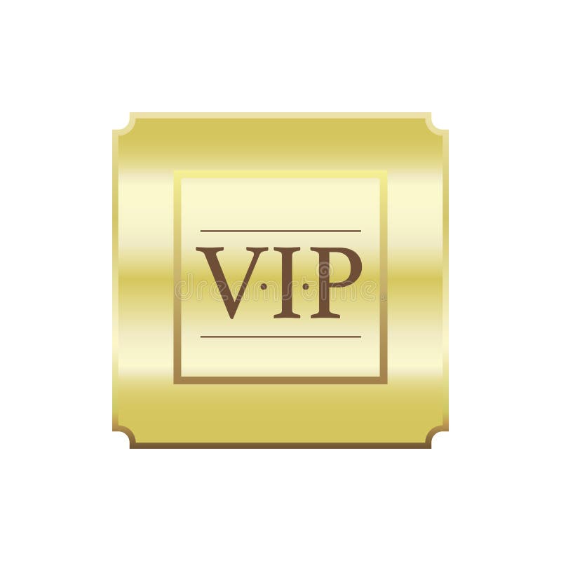VIP Gold Label Label, Simple Style Stock Vector - Illustration of ...