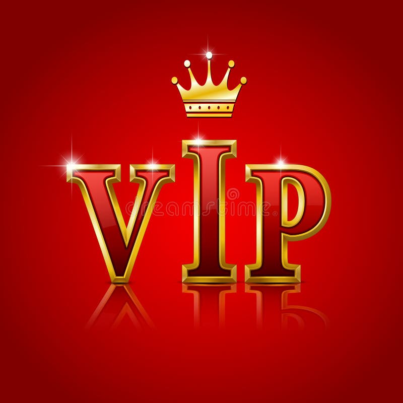 VIP gold letters. stock vector. Illustration of notability - 17731129