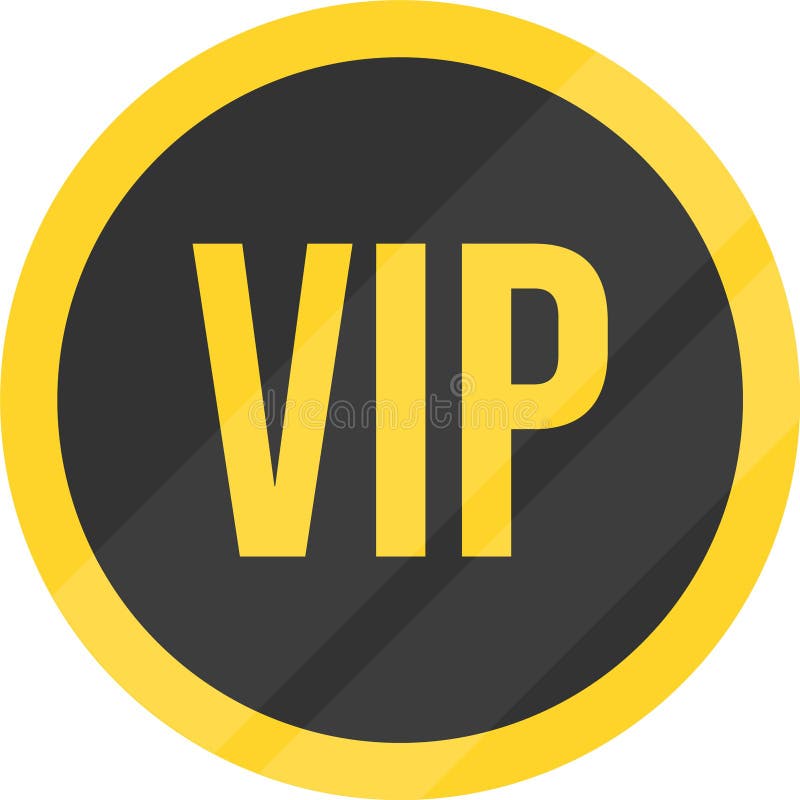 VIP Icon. Black and Gold VIP Button. Stock Vector - Illustration of ...
