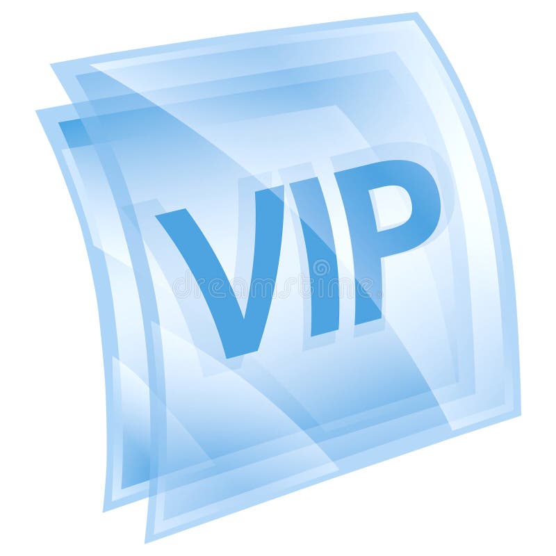VIP icon blue square stock illustration. Illustration of business ...