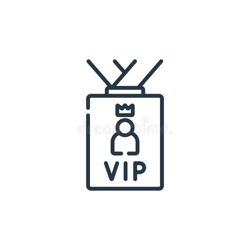 Vip Icon Vector from Event Concept. Thin Line Illustration of Vip ...