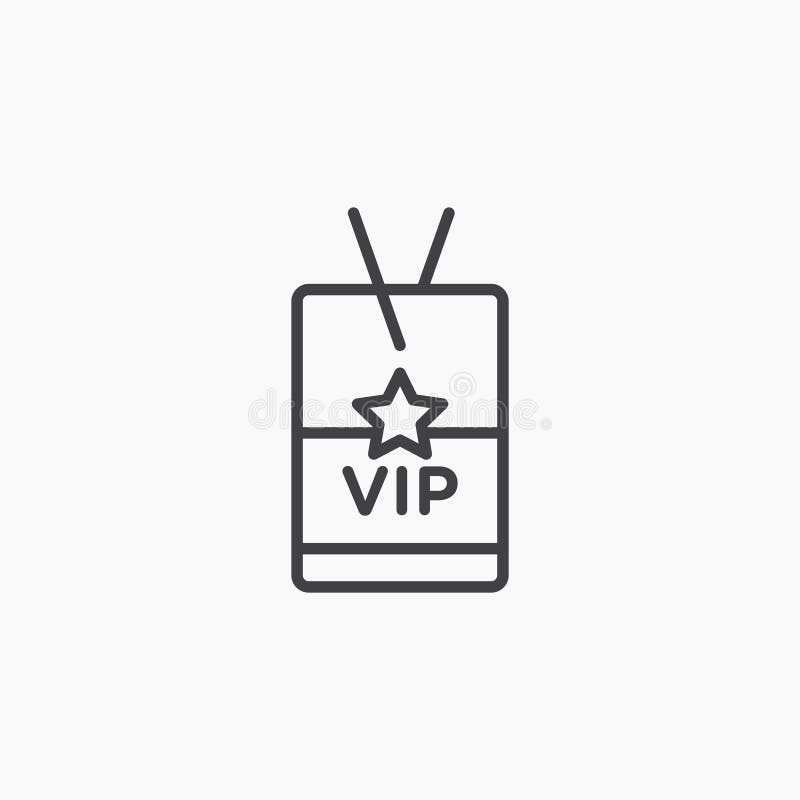 VIP icon vector stock vector. Illustration of sign, star - 348313076