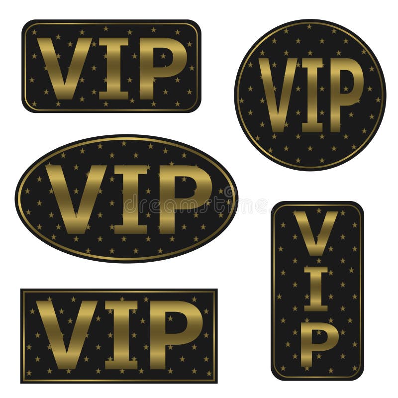 VIP Icons Stock Vector - Image: 49122348