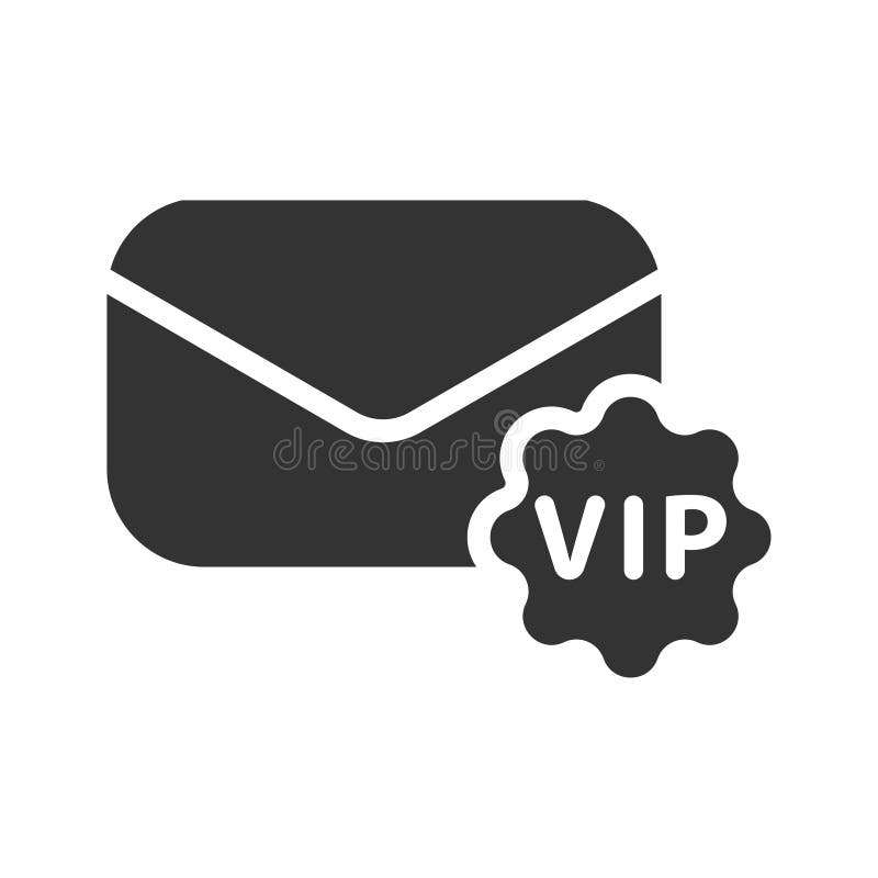VIP invitation icon stock vector. Illustration of symbol - 210662816