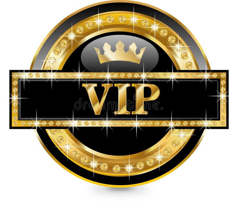 VIP label stock illustration. Illustration of magnificent - 93028866