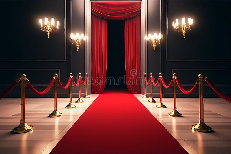 VIP Luxury Entrance with Red Carpet. Postproducted Generative AI ... VIP Luxury Entrance with Red Carpet. Postproducted Generative AI ...