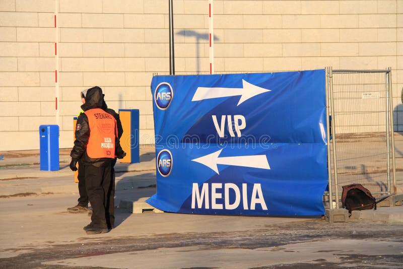 Vip and media gate editorial stock image. Image of control - 23324224