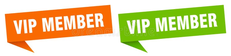 Vip Member Banner. Vip Member Speech Bubble Label Set Stock Vector ...